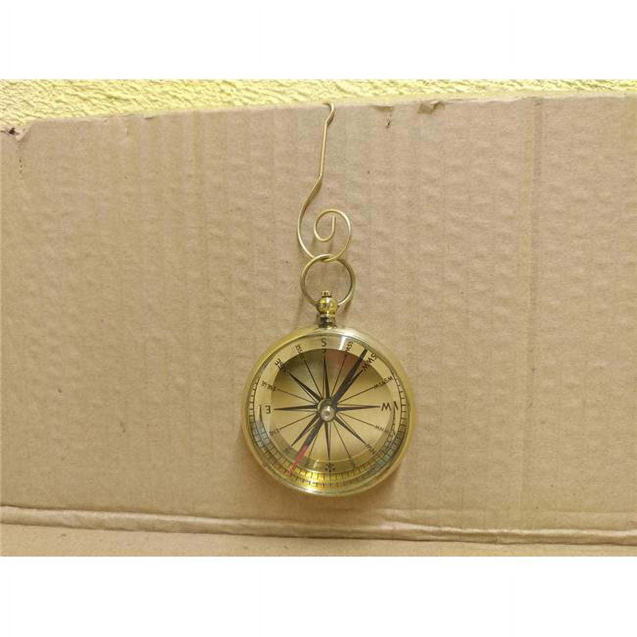 5 in. Solid Brass Lensatic Compass Christmas Ornament - Walmart.com
