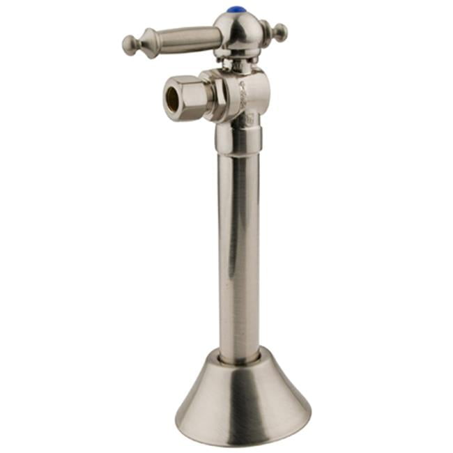 5 in. Sweat, .37 in. OD Compression Angle Shut-Off Valve with 5 in ...