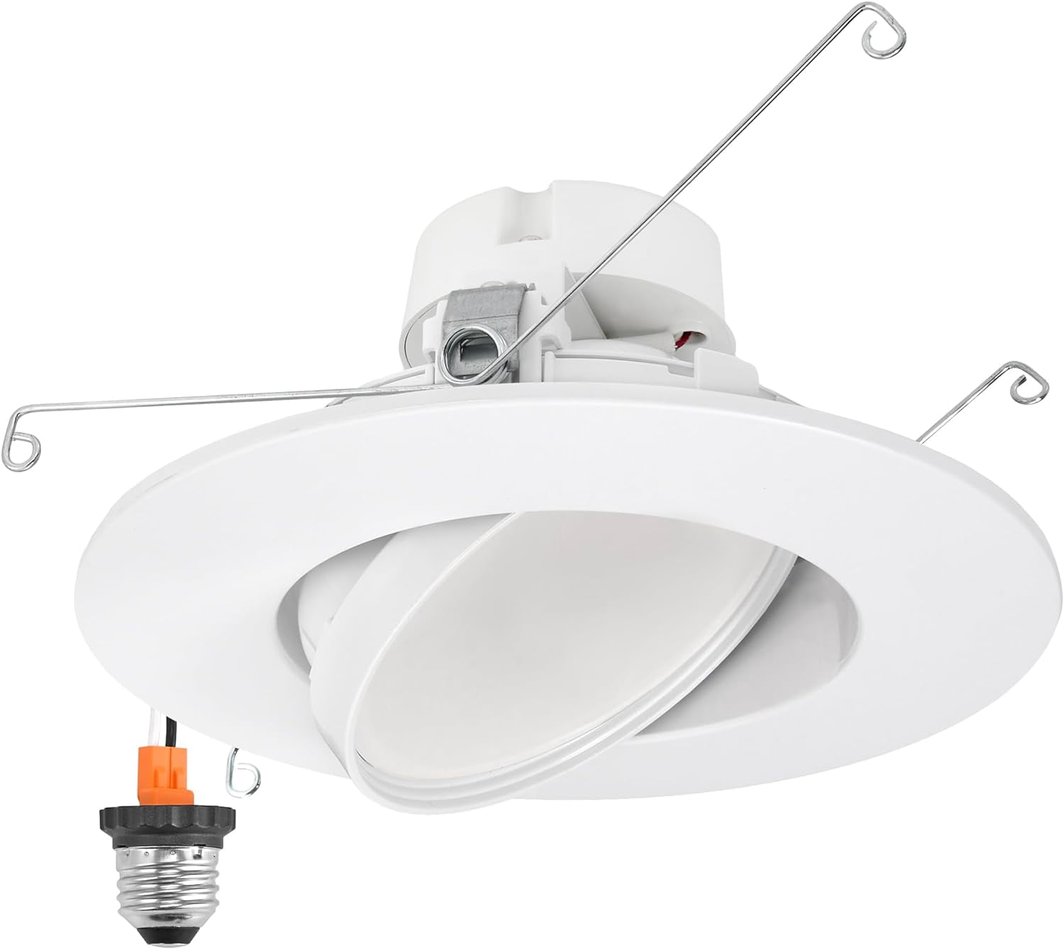 5 in. and 6 in. Rotatable LED Retrofit Downlight Gimbal, 1100 Lumens ...