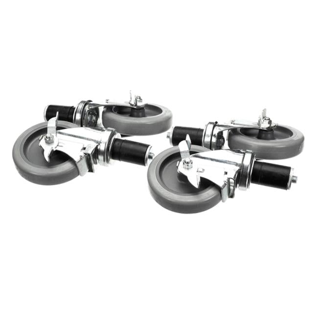 5 in. dia. Locking Caster Set, Set of 4 - Walmart.com