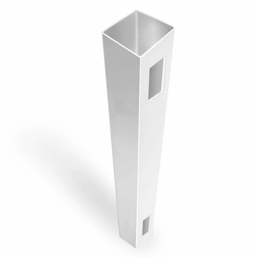 5 in. x 5 in. x 7 ft. White Vinyl Routed Fence End/Gate Post - Walmart.com