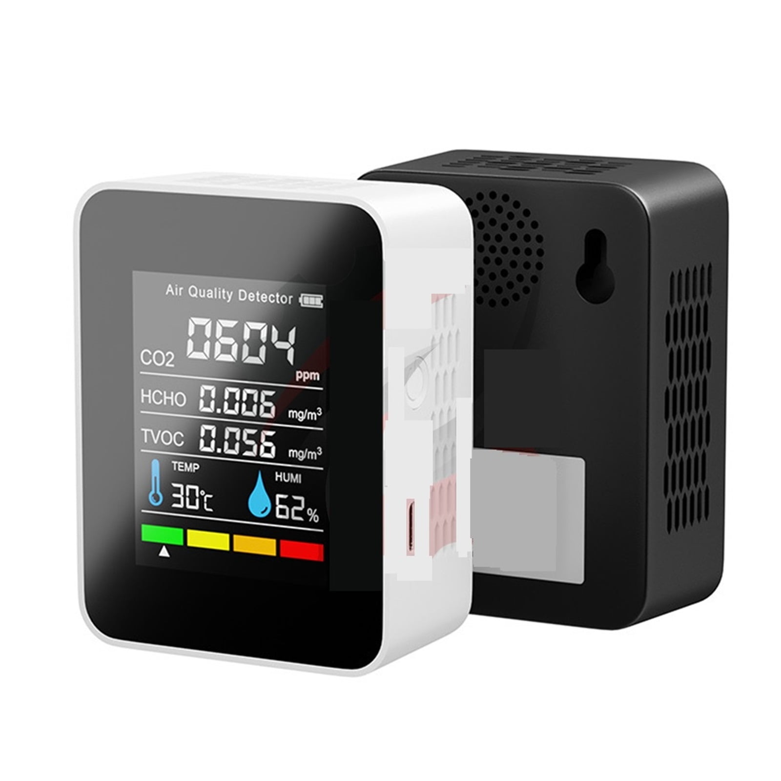 5 in1 Air Monitor CO2 Carbon Dioxide Detector Warehouse Air Quality Temperature Humidity TVOC ...