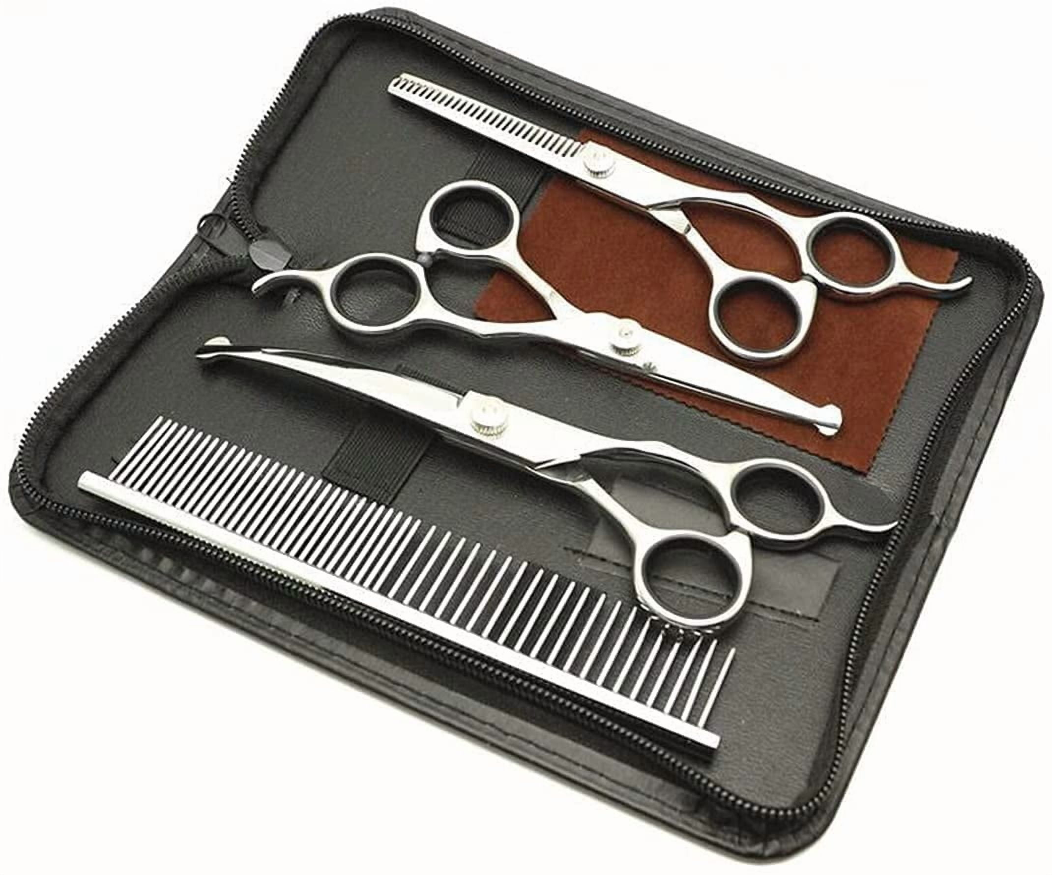5 in1 Dog Grooming Scissors Kit,Professional Pet Grooming Scissors with ...