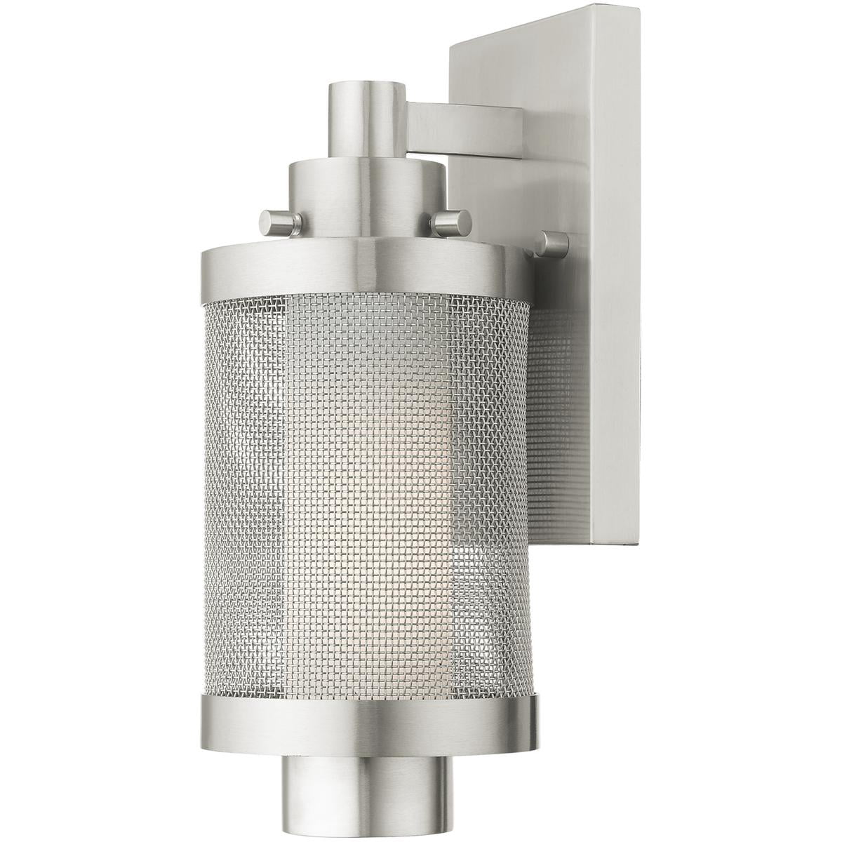 5 inch 1 Light Brushed Nickel Wall Lantern Pendant Lighting Fixture ...