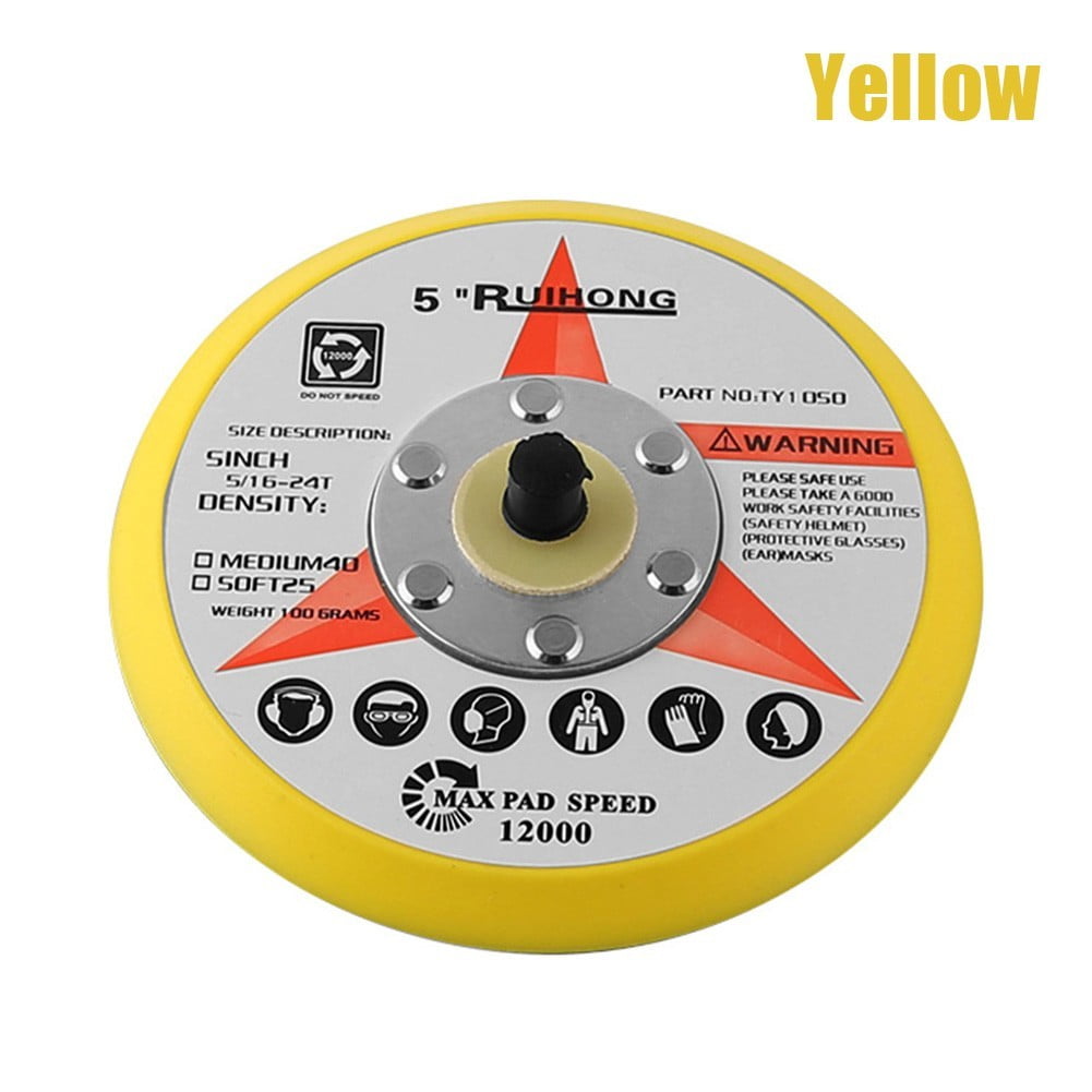 5 inch 125mm Sanding Pad DA Polish Backing plate Hook and Loop Abrasive ...