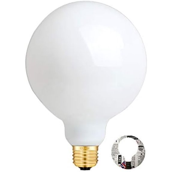 5-inch 12W 5000K Opal Dimmable Daylight Large Globe LED Bulb, G125 ...