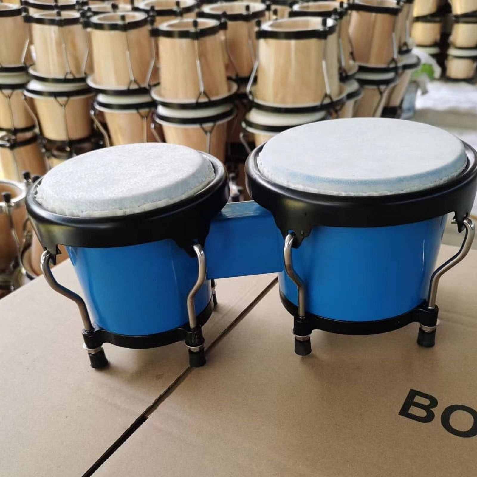 5-inch ABS plastic bongo drum percussion musical instrument racket drum ...