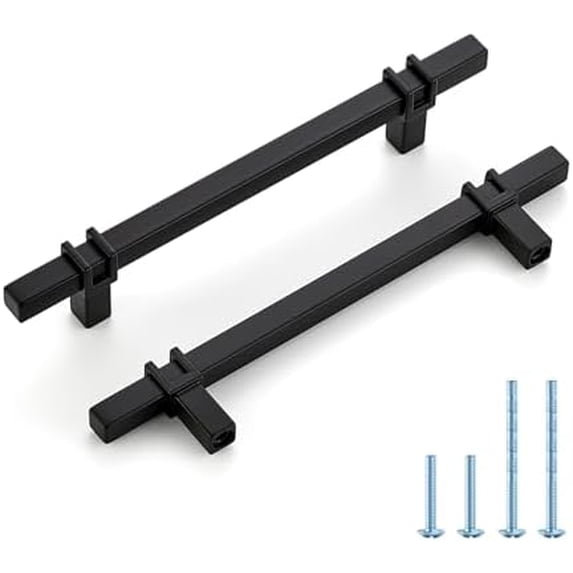 5 inch Black Cabinet Handles, 10 Pack Kitchen Cabinet Handles Matte ...