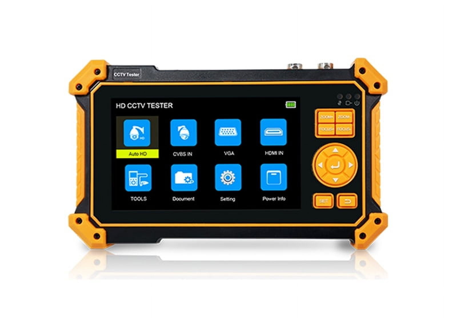 5-inch CCTV Monitor Tester, Support TVI/CVI/AHD Full 8MP Test, Input 4K ...