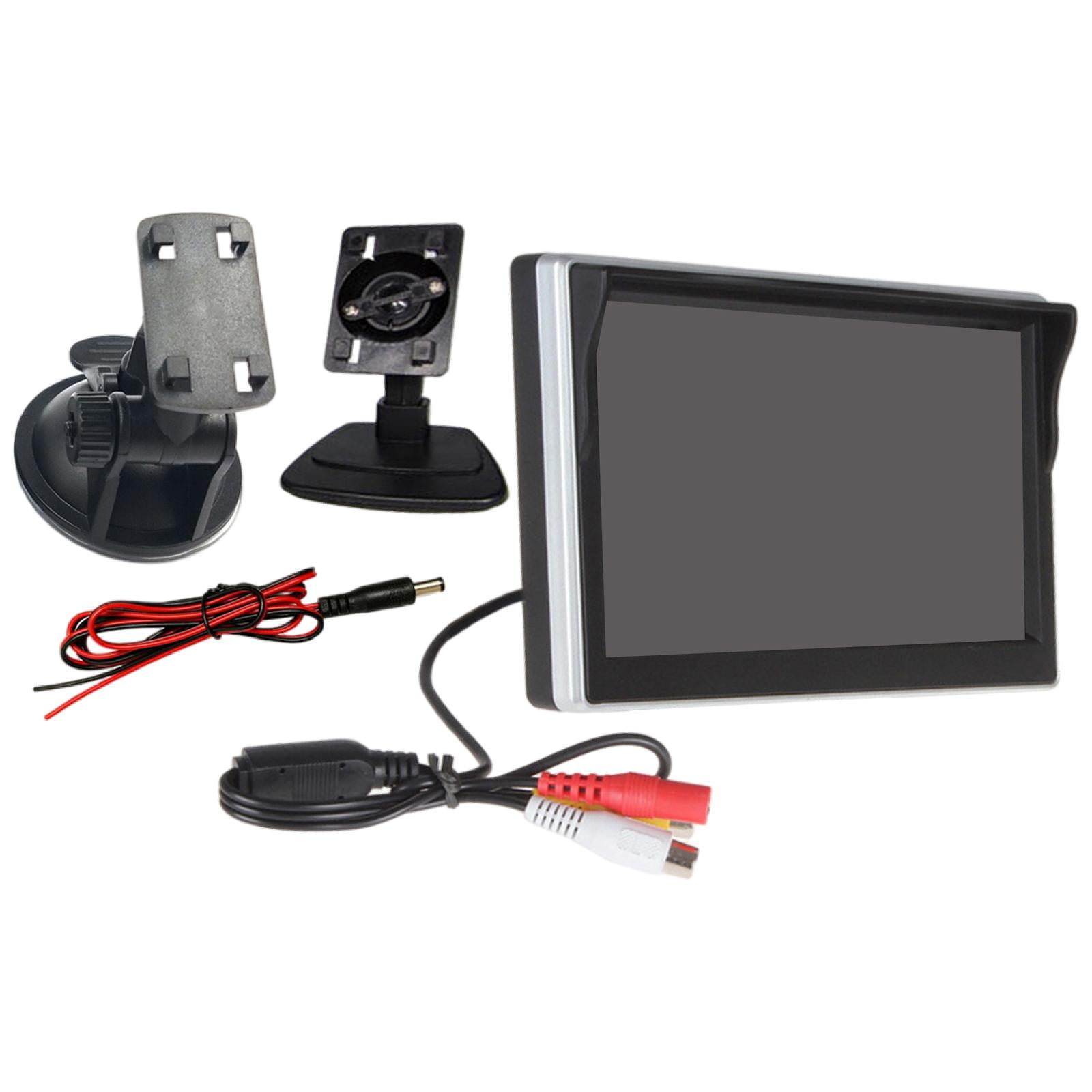 5 inch Car LCD Monitor Screen Small 12V/24V Color with 2 Mounting ...