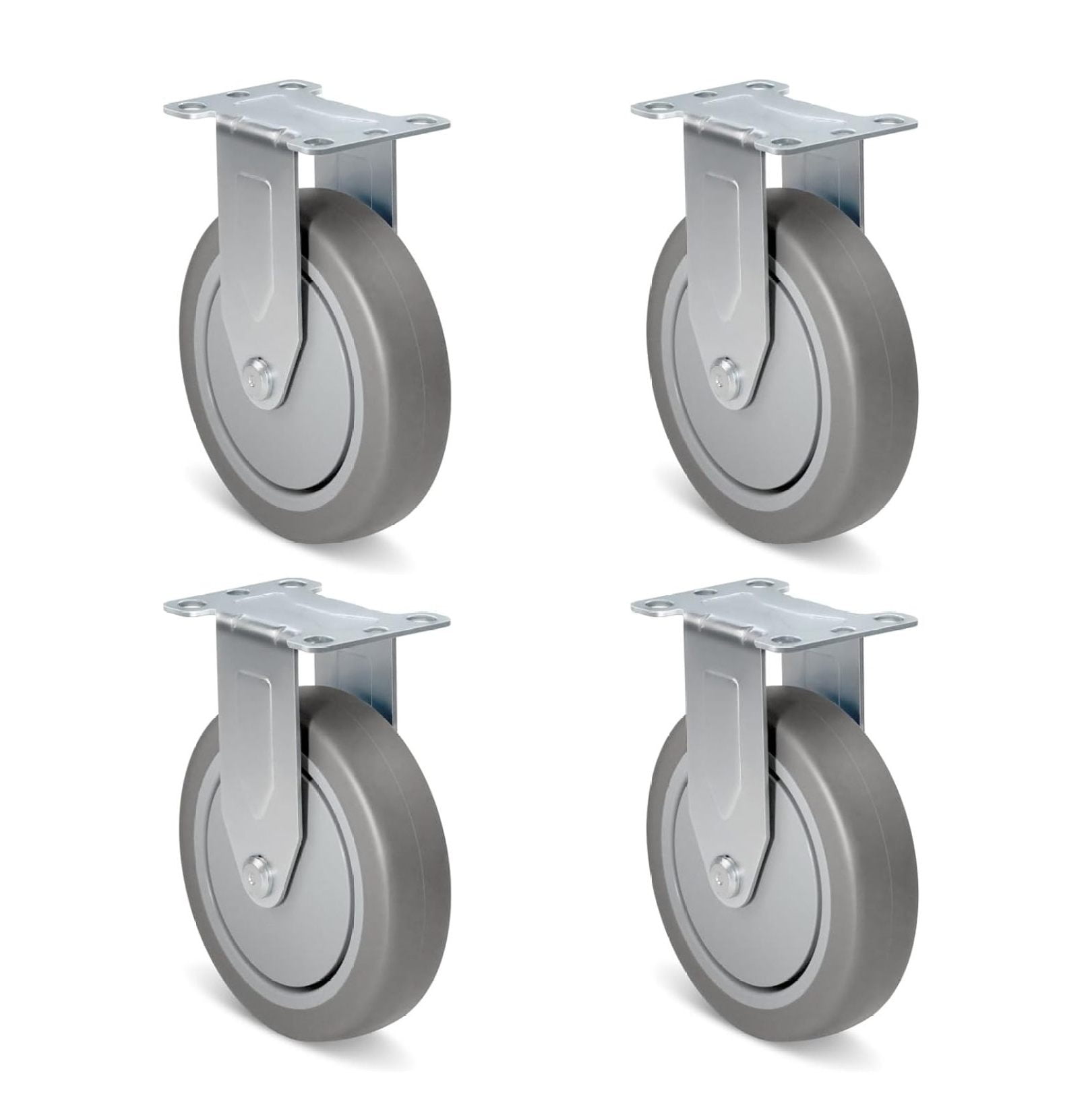 5 inch Caster Wheels, Heavy Duty Casters Set of 4 with 1400lbs Total ...