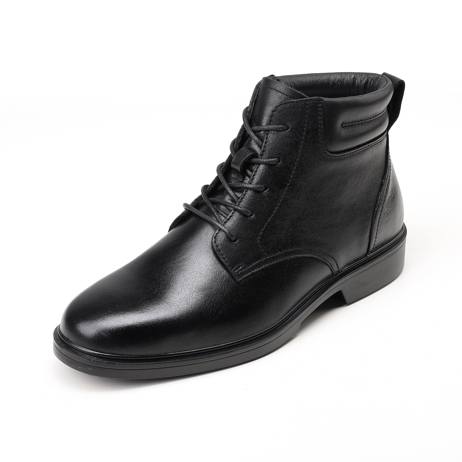 5 inch Classic Soft Toe Black Color Work Boots, 100% NAPPA Full Grain ...