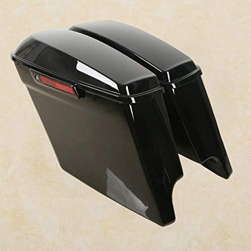 5 inch Extended Stretched Hard Saddlebags w/Latch Keys for Harley ...