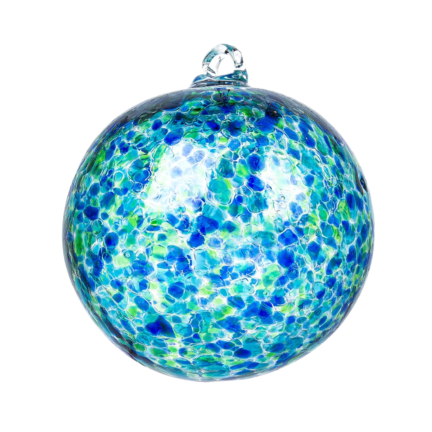5 inch Hand Blown Glass Ball, Hanging Gazing Ball, Witch Ball Christmas ...