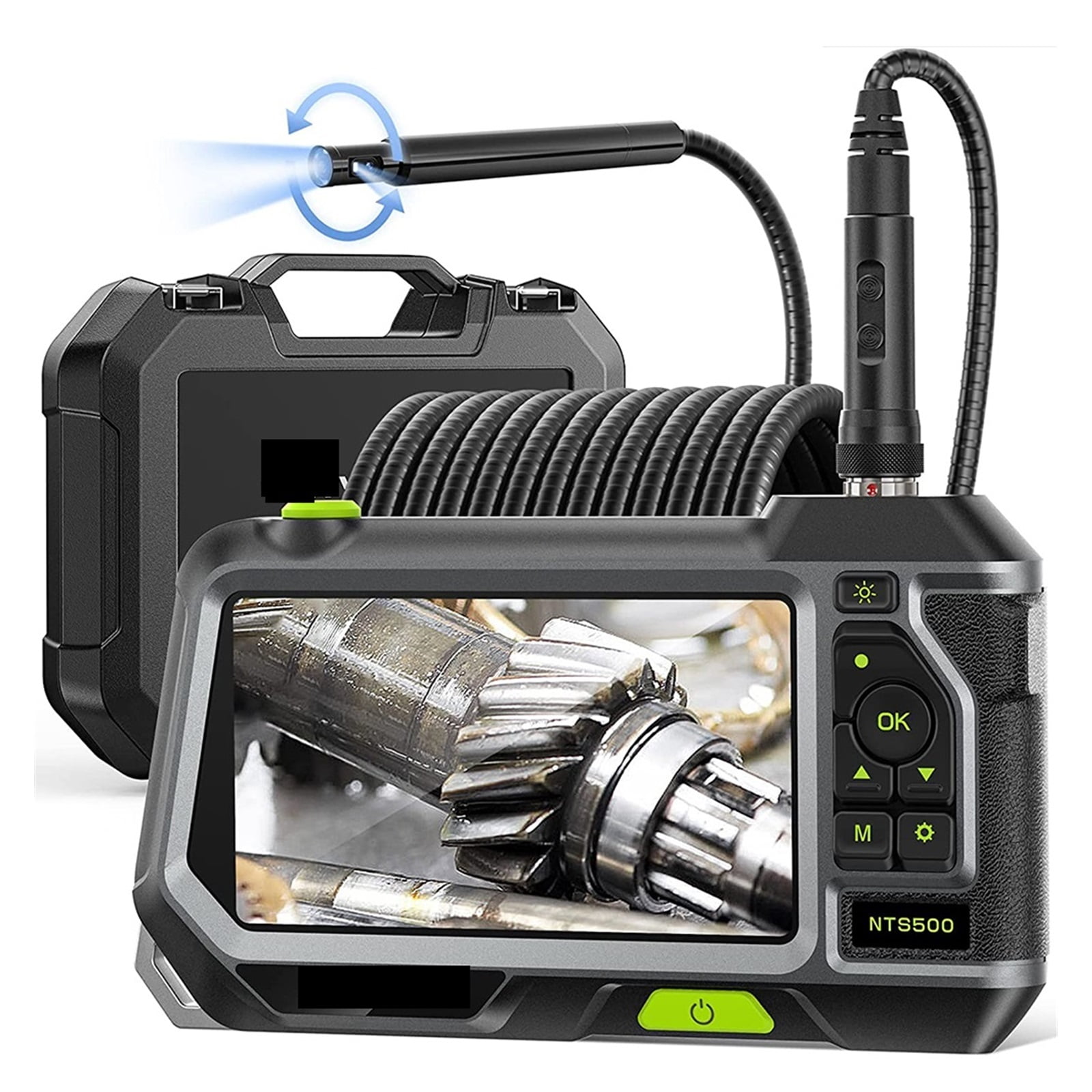 5-inch IPS Screen Borescope Dual Lens Endoscope Camera With 360 ...