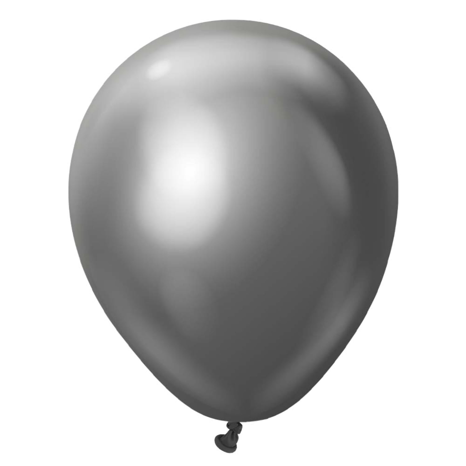 5 inch Kalisan Mirror Space Grey Latex Balloons (100 Pack) - Party ...
