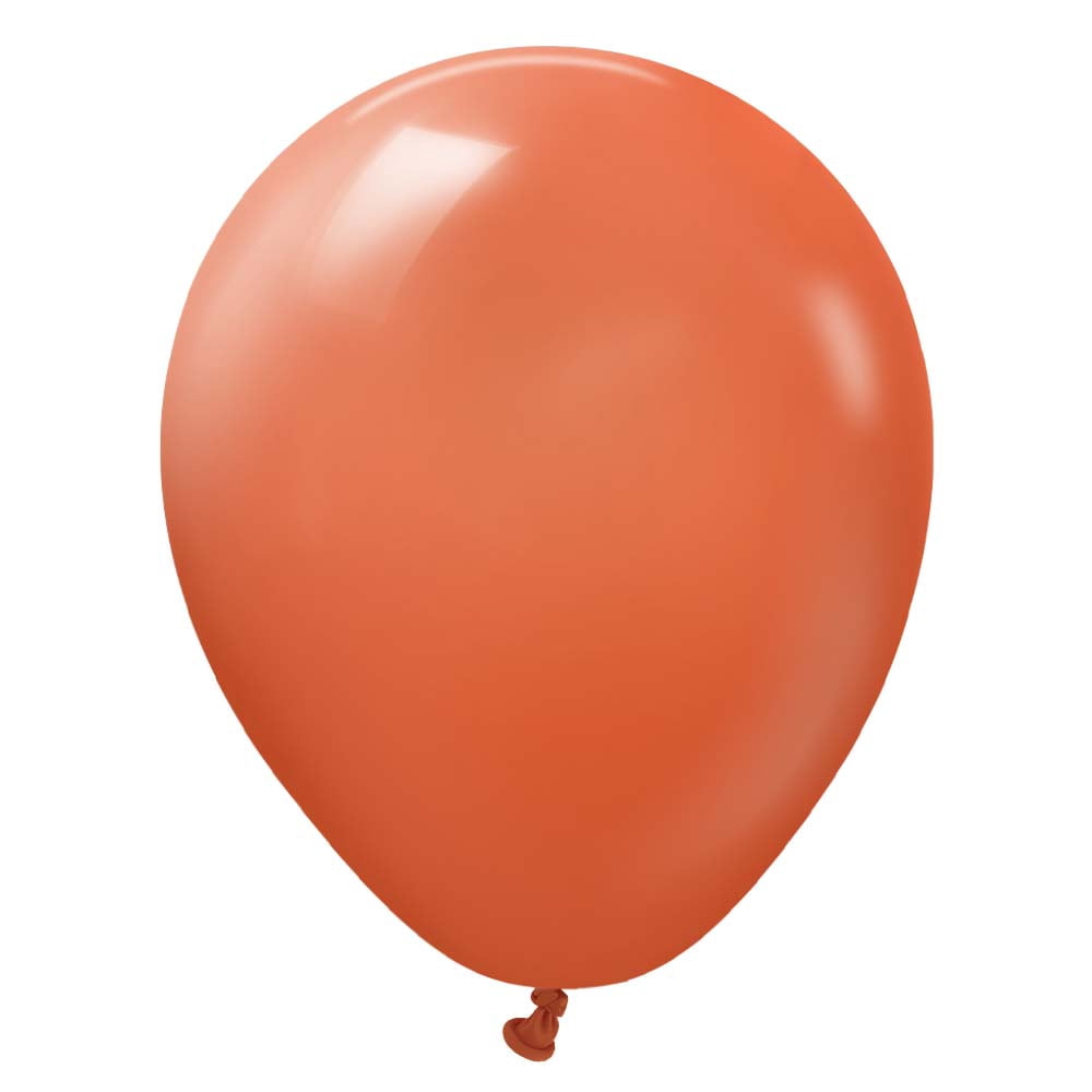 5 inch Kalisan Retro Rust Orange Latex Balloons (100 Pack) - Party ...