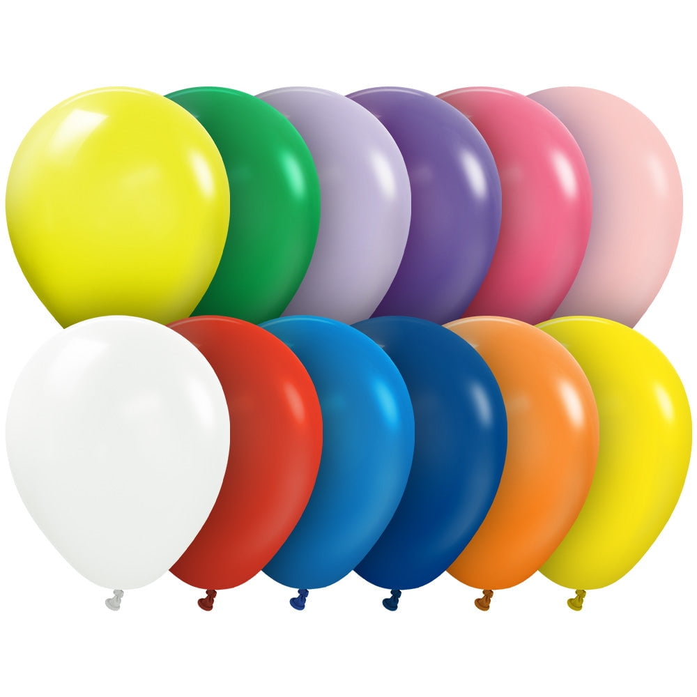 Kalisan Lightweight Kids Balloons, Latex Multi-color, 5 Inches, 100 ...
