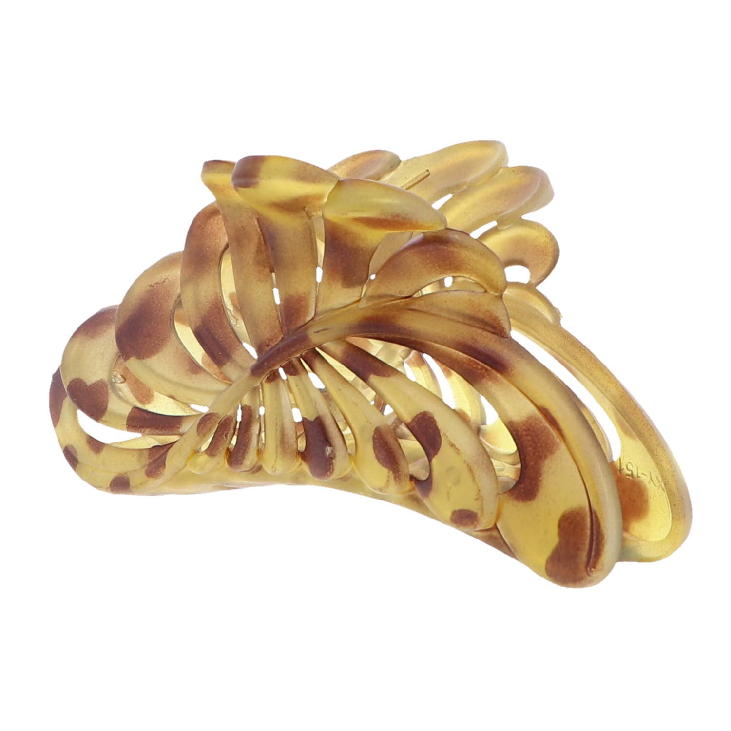 5 inch Large Jaw Clip Hair Claw with Tortoise Leaf Design, One Size ...