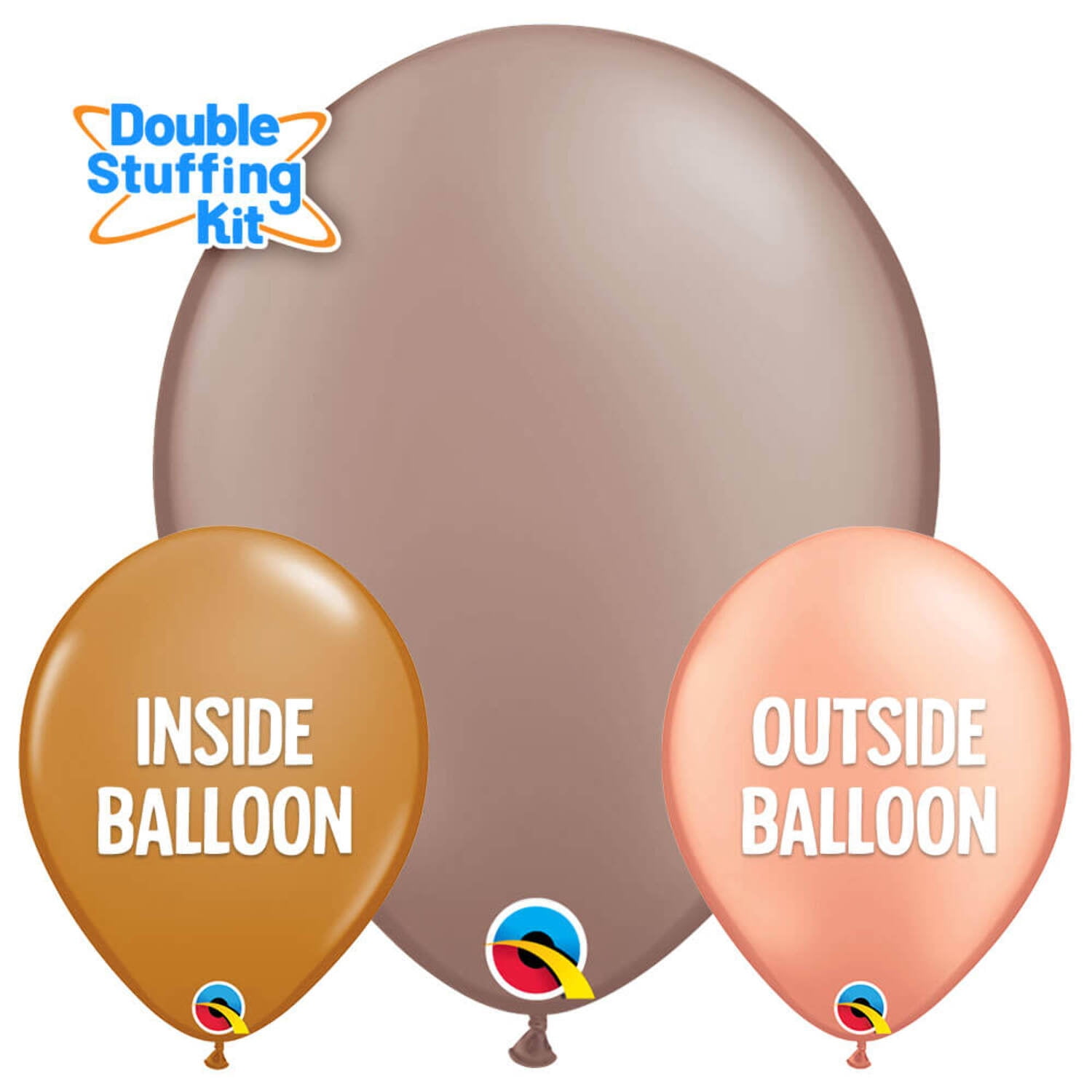 5 inch Qualatex Rose Dawn - Double-Stuffing Kit Latex Balloons (100 ...