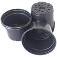 5 inch Round Black Plastic Pots - SET OF 440 - flower pot Nursery ...