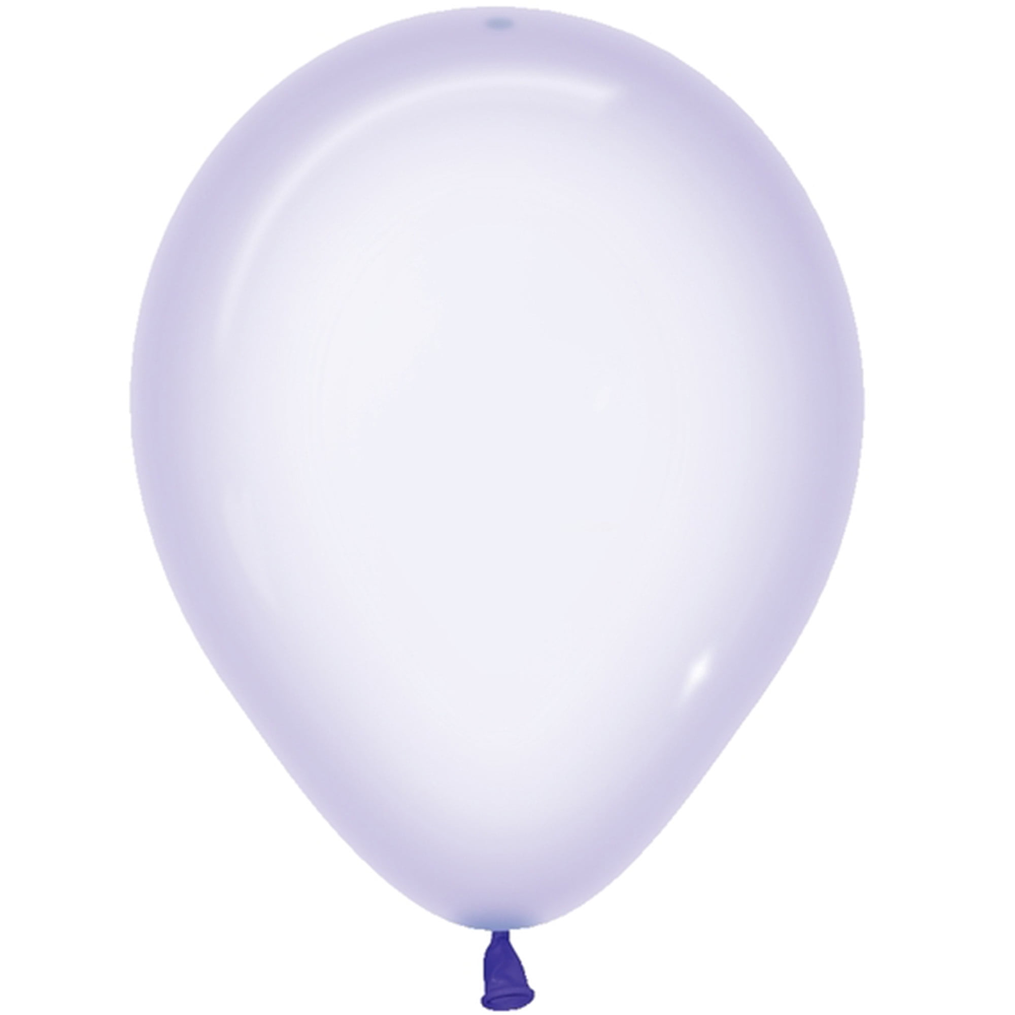 5 inch Sempertex Crystal Pastel Lilac Latex Balloons (100 Pack) - Party ...