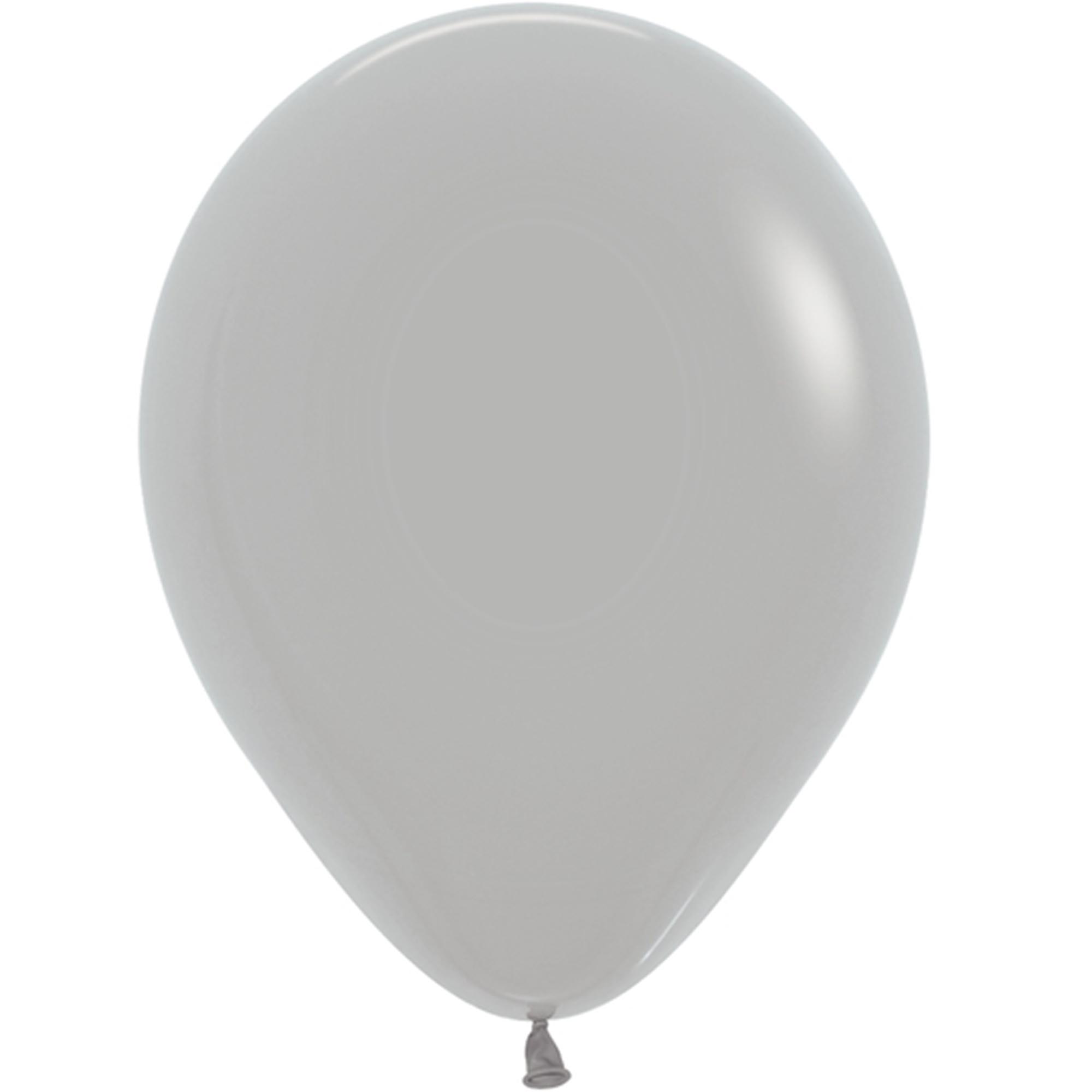 5 inch Sempertex Deluxe Grey Latex Balloons (100 Pack) - Party Supplies ...
