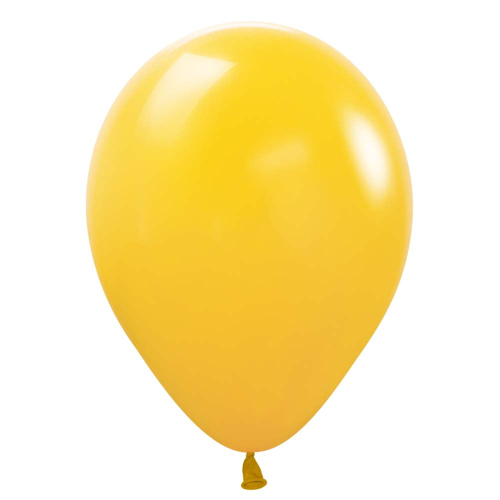 5 inch Sempertex Deluxe Honey Yellow Latex Balloons (100 Pack) - Party ...