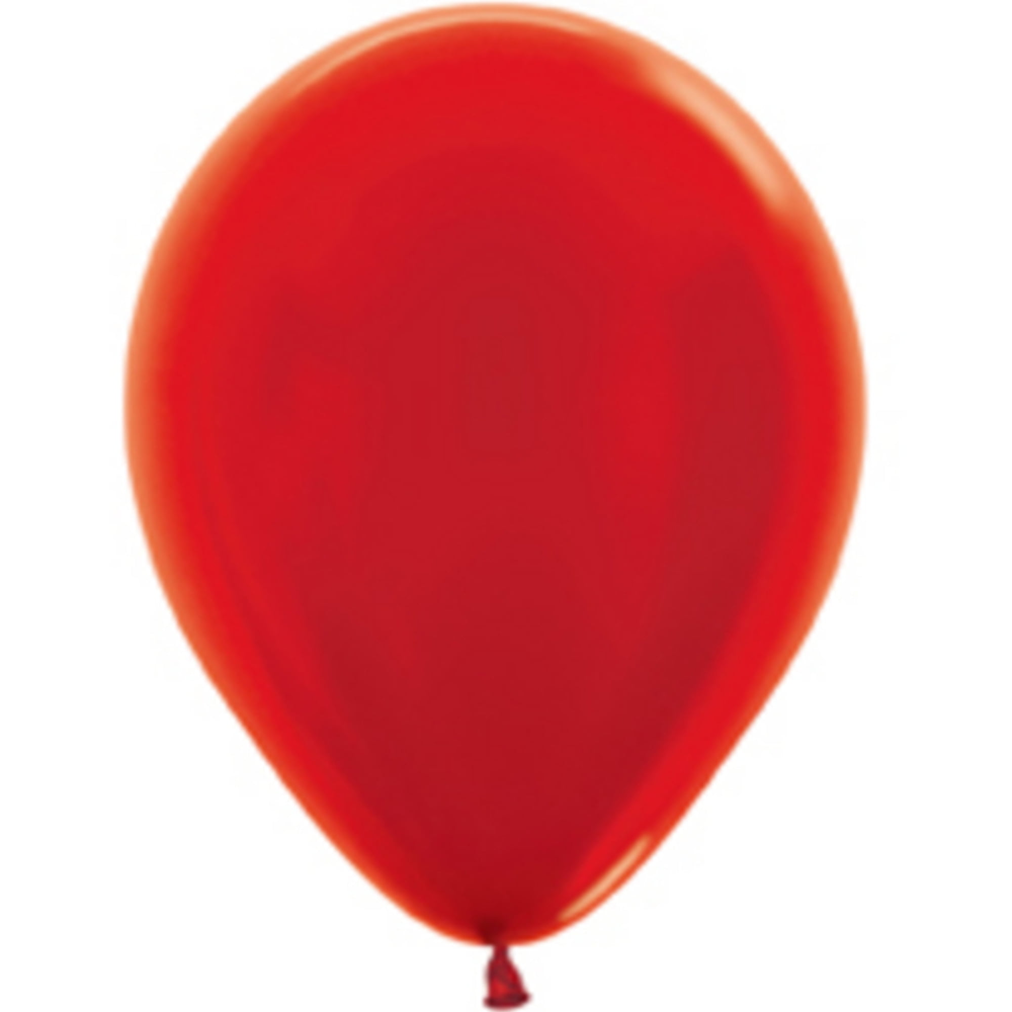 5 inch Sempertex Metallic Red Latex Balloons (100 Pack) - Party ...
