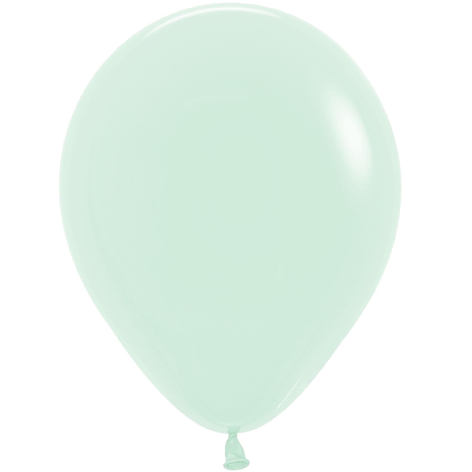 5 inch Sempertex Pastel Matte Green Latex Balloons (100 Pack) - Party ...