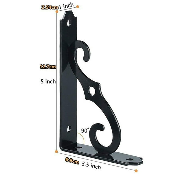 5 inch Shelf L Brackets Decorative Shelf Brackets Shelf Support Corner ...