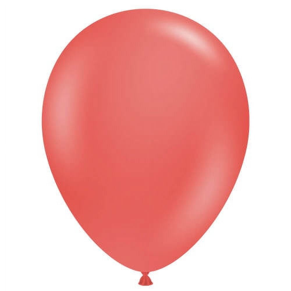 5 inch Tuftex Aloha Coral Latex Balloons (50 Pack) - Party Supplies ...