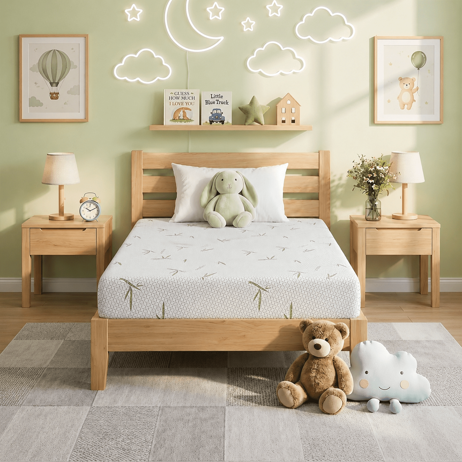 5 inch Twin Gel Memory Foam Mattress, Medium Firm mattress in a box ...