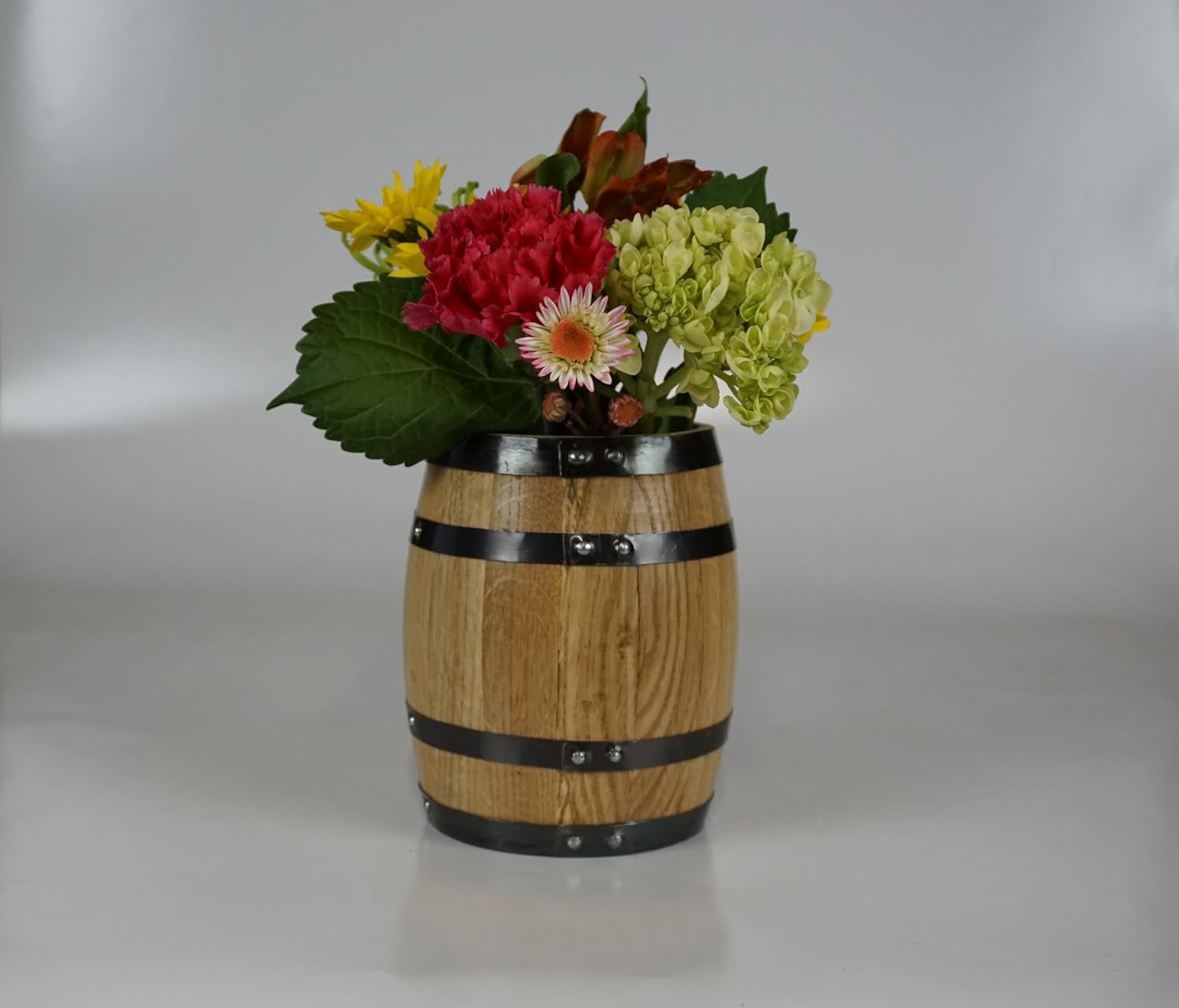 5 inch Whiskey Barrel Planter Pot - Small Outdoor Plant Pots for Garden ...