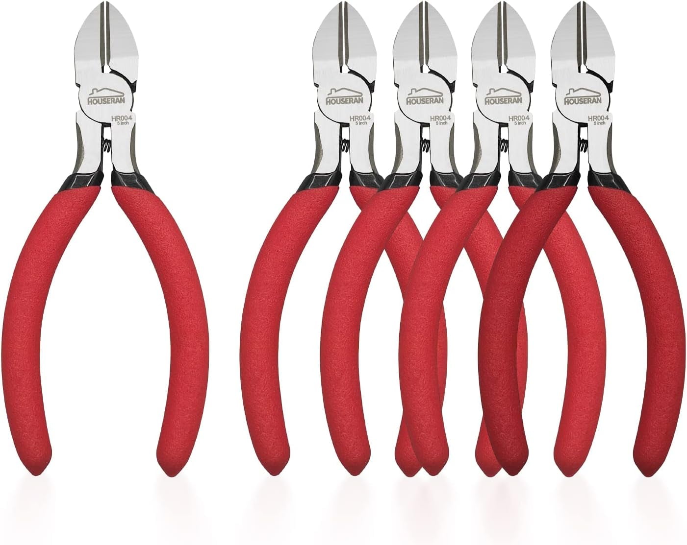 5 inch Wire Cutters, 5 Pack Diagonal Cutters, Side Cutters, Wire Cutter ...