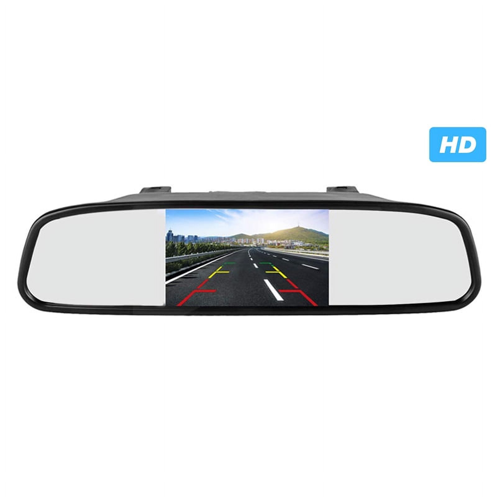 5-inch color TFT LCD DC 12V car display reverse camera, 2-channel video ...