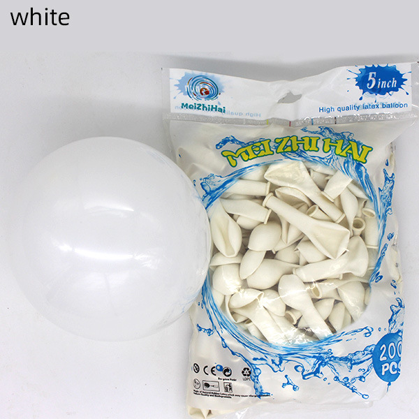 5 inch round ball decoration wedding party balloon latex transparent ...