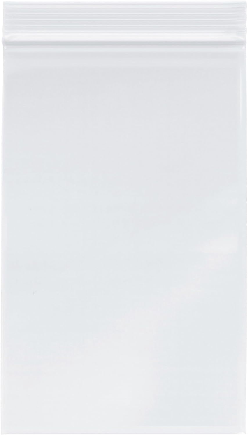 5-inch x 8-inch (100 pack), 4 mil heavy-duty reusable sealing plastic ...