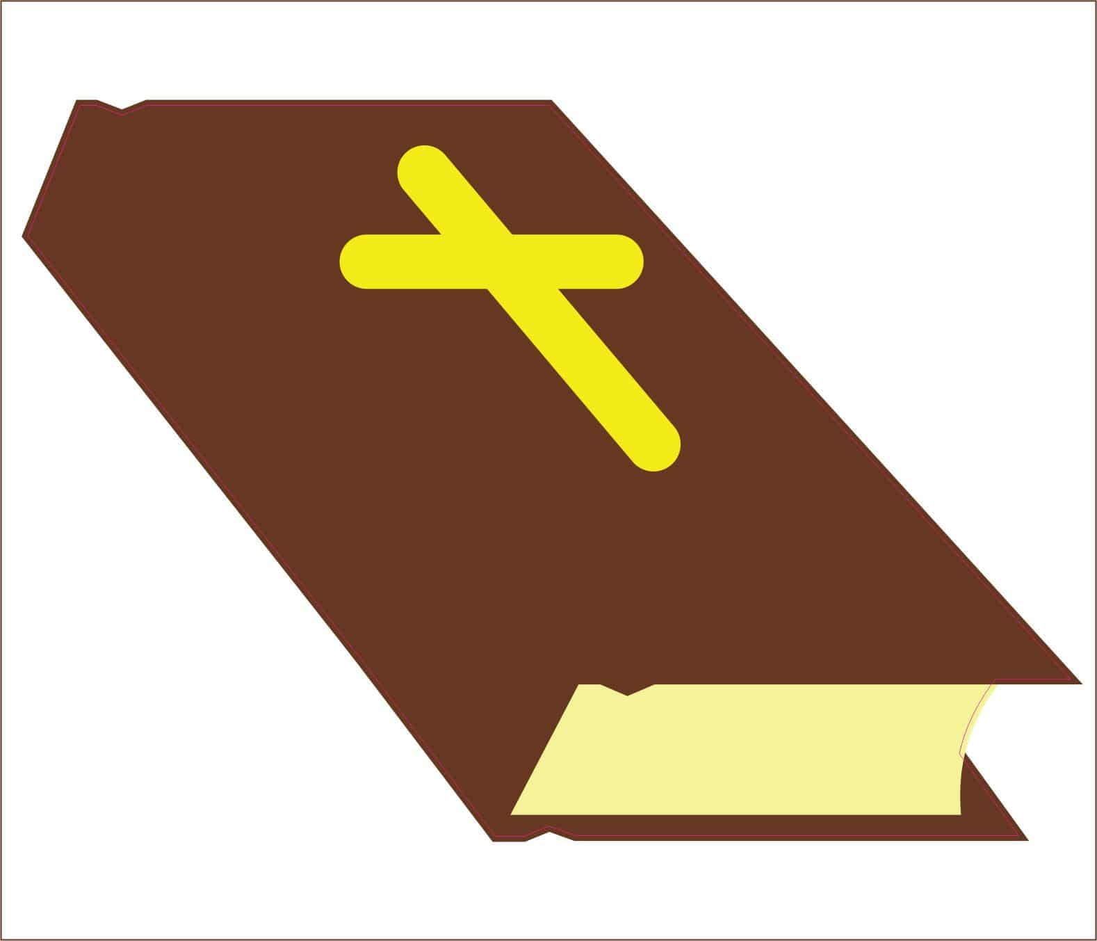 5 inx 3.5in Brown Bible Bumper Sticker Decal Vinyl Car Window Stickers ...