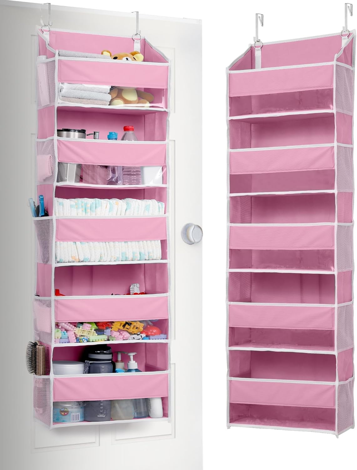 With 5 large pockets 10 mesh side pockets, 44 lb load bearing capacity ...