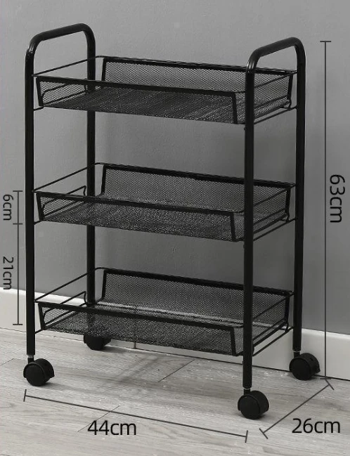 5-layer Floor-standing Kitchen Bathroom Toilet Mobile Baby Supplies ...