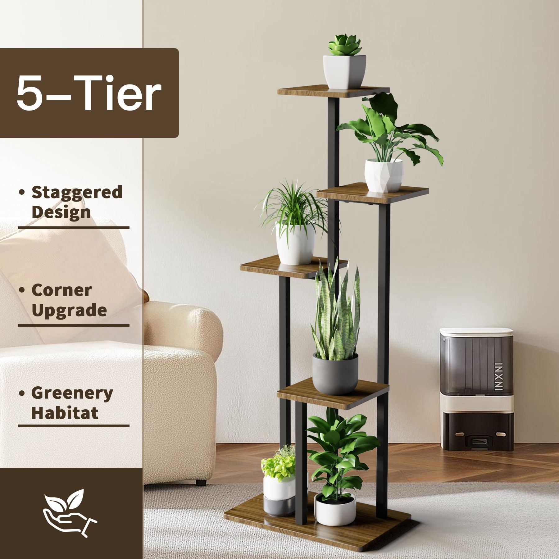 5-layer houseplant stand, multi-layer plant stand, suitable for a ...