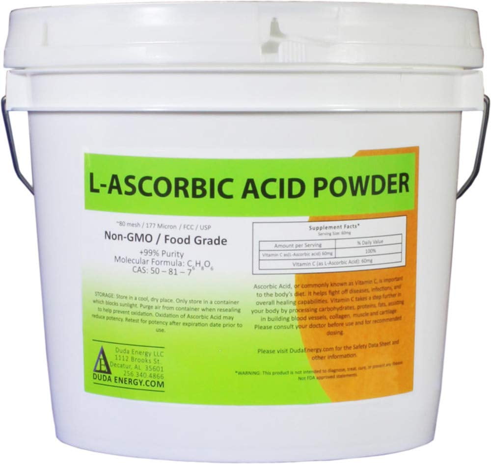 Walmarts Pure L Ascorbic Acid Powder 5 Lb Bag 99 Food Grade