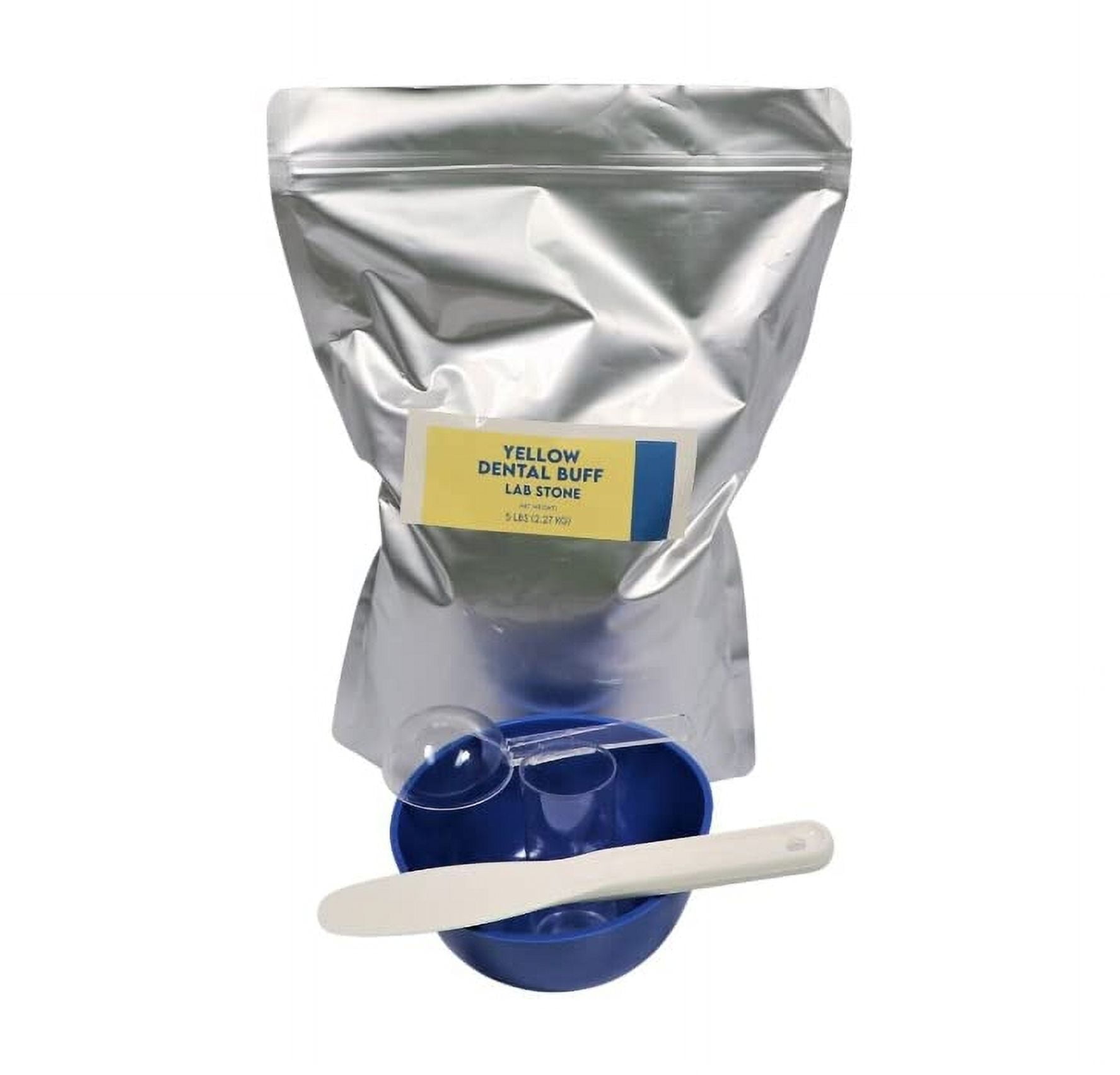 5 lb. Dental Yellow Buff Stone & Mixing Kit - Gypsum Type III - All ...