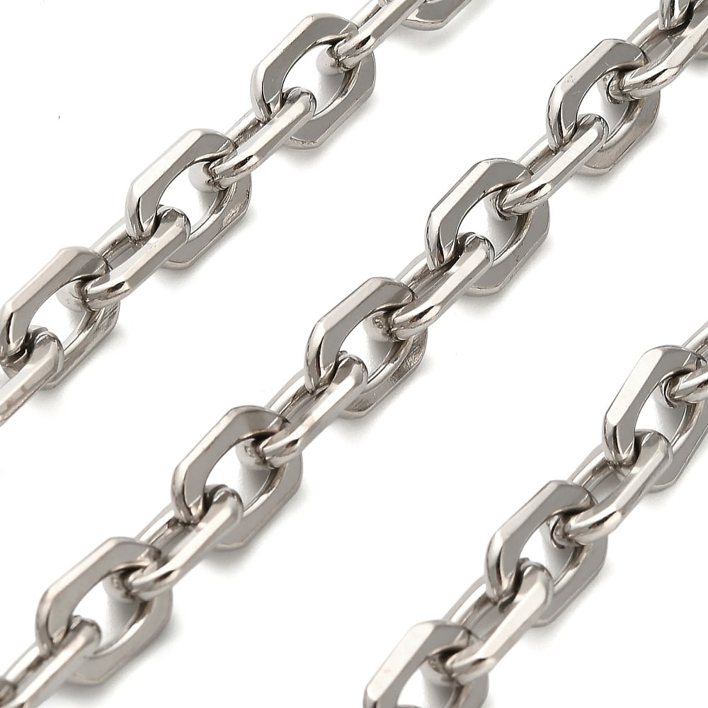 5 m 304 Stainless Steel Link Chains Unwelded Stainless Steel color ...