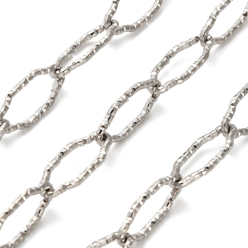 5 m 304 Stainless Steel Oval Link Chains Unwelded Prismatic Stainless ...