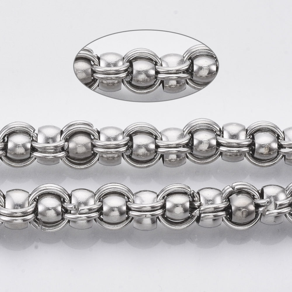 5 m Tarnish Resistant 304 Stainless Steel Ball Chains with Spool ...