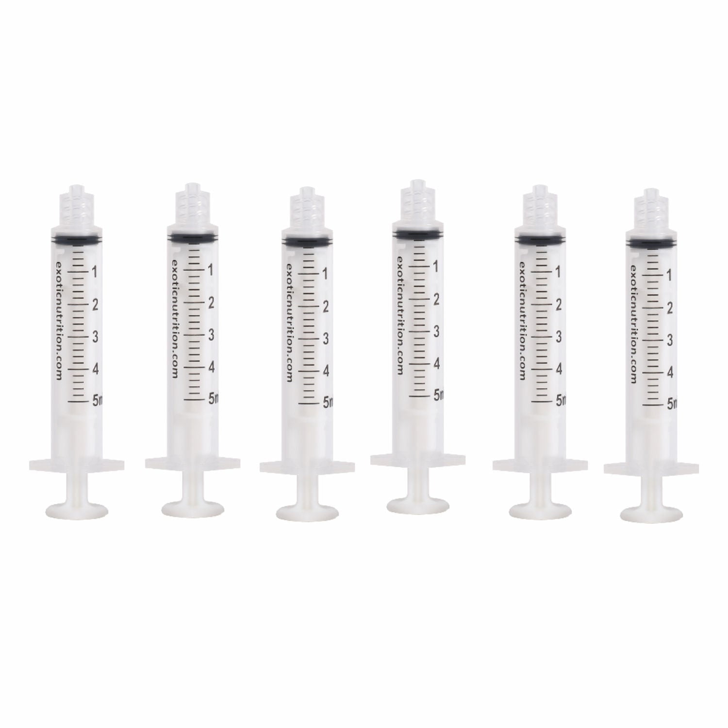 5 ml Luer Tip - 6 Pack - Silicone Syringes for Handfeeding Animals, and ...