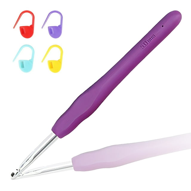5 mm Crochet Hook, Ergonomic Handle for Arthritic Hands, Aluminum Soft ...