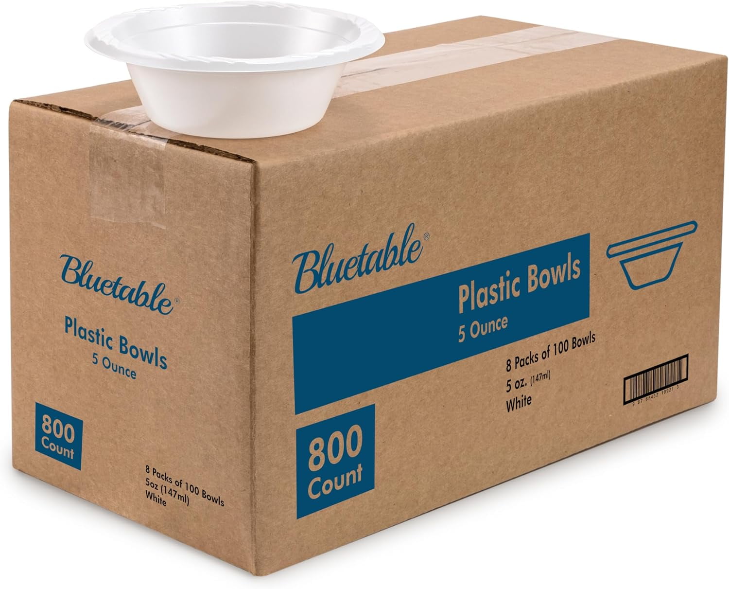 5 oz Bowls Plastic Small Bulk Case Pack (800 Count) Disposable Bowl ...